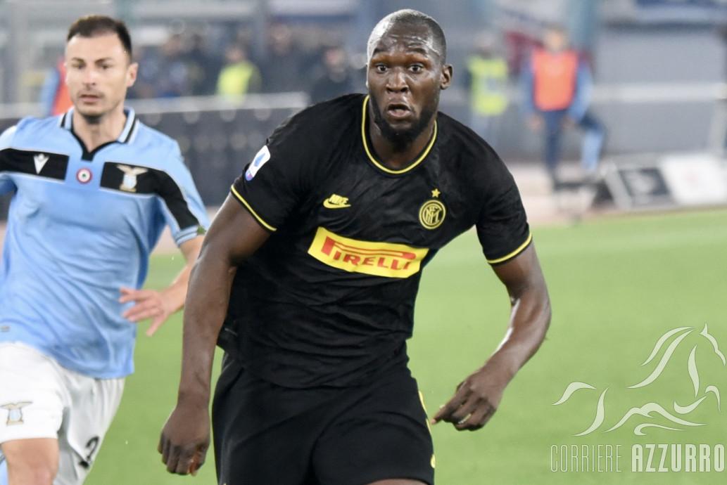 Romelu Lukaku contro la Roma: